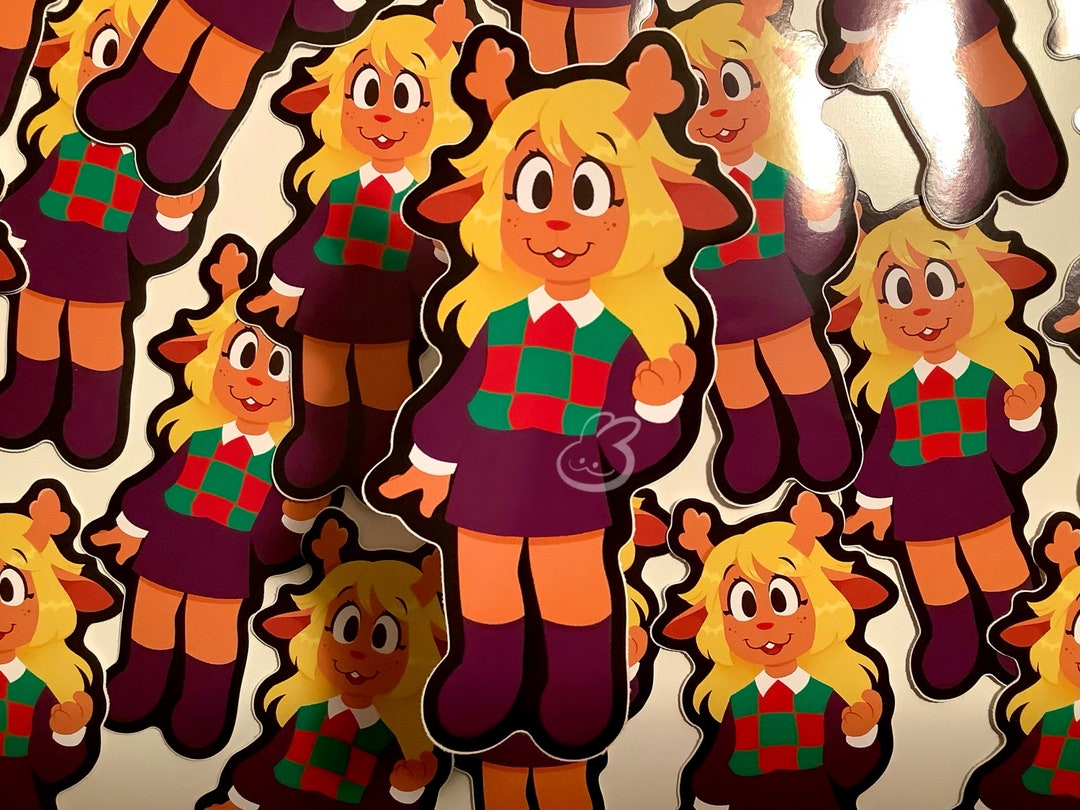 Noelle Holiday Sticker | 4” Deltarune Sticker | Glossy Vinyl | Jumbo ...