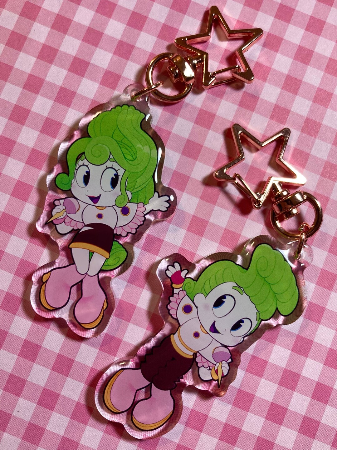 Velvet & Veneer Charms | 2.5" Epoxy Acrylic Double Sided Charm ...