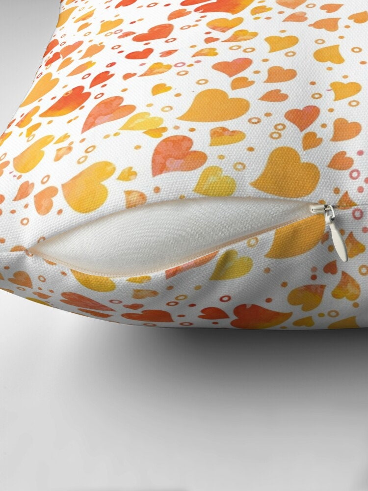 Autumn Hearts Seamless Pattern, Heart Digital Paper, Fall Hearts ...