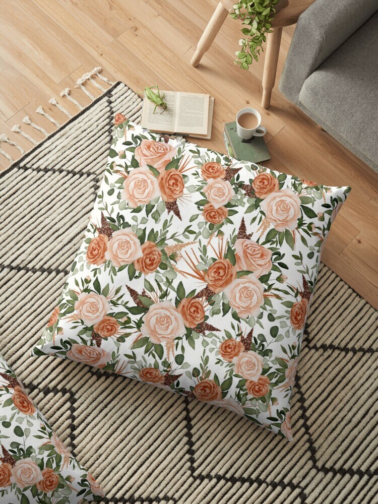 Rustic Chic Floral Seamless Pattern Watercolor Flower Digital - Etsy