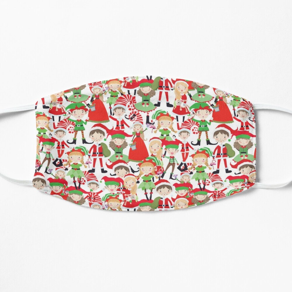 Christmas Seamless Pattern Santa Elves Scrapbooking Christmas | Etsy