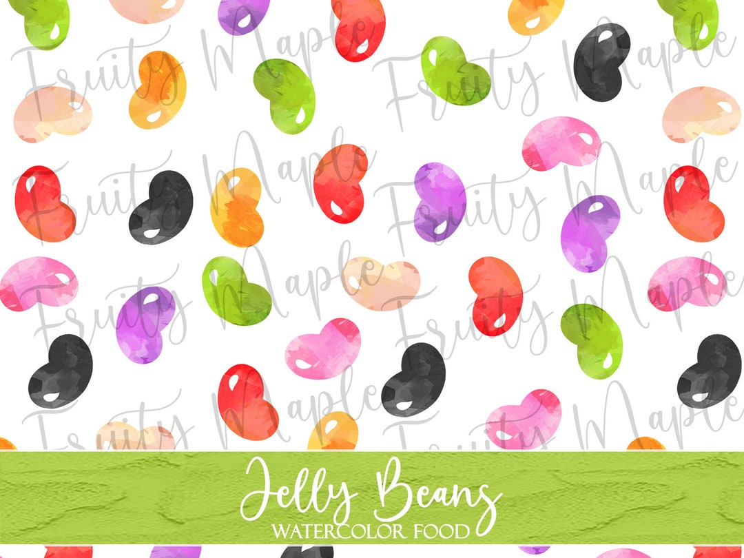 Jelly Bean Seamless Pattern, Candy Fabric Pattern, Jelly Bean Clipart ...