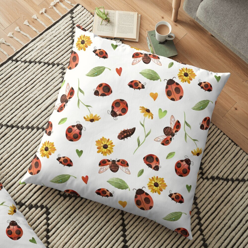 Ladybug Seamless Pattern, Ladybug Digital Paper, Ladybug Scrapbook ...