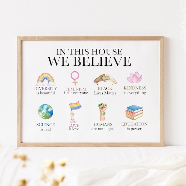 In This House We Believe - Etsy