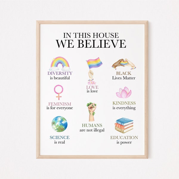 In This House We Believe - Etsy