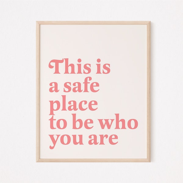 Safe Space Sign - Etsy