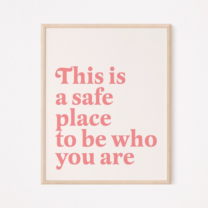 Safe Space Sign - Etsy