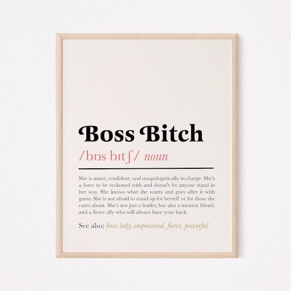 Boss Bitch - Etsy