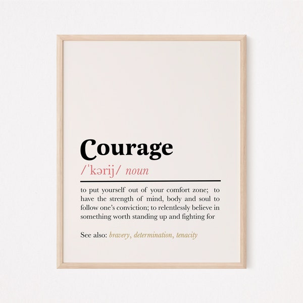 Courage Sign - Etsy