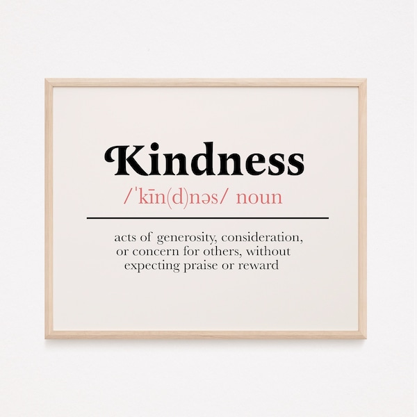 Kindness Sign - Etsy