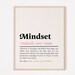 Mindset Definition Print Mindset Print Mindset Quote Print Mindset ...