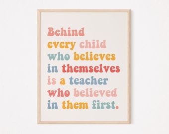 8x10 and 5x7 Behind Every Child Who Believes in - Etsy