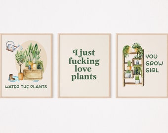 House Plant Alphabet Chart Art Print - Etsy Canada