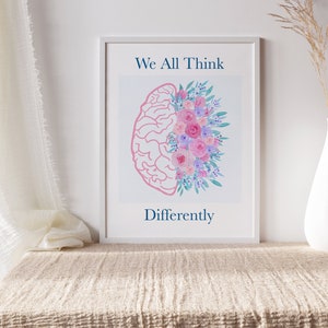 We All Think Differently Print Neurodiversity Print Neurodiversity ...
