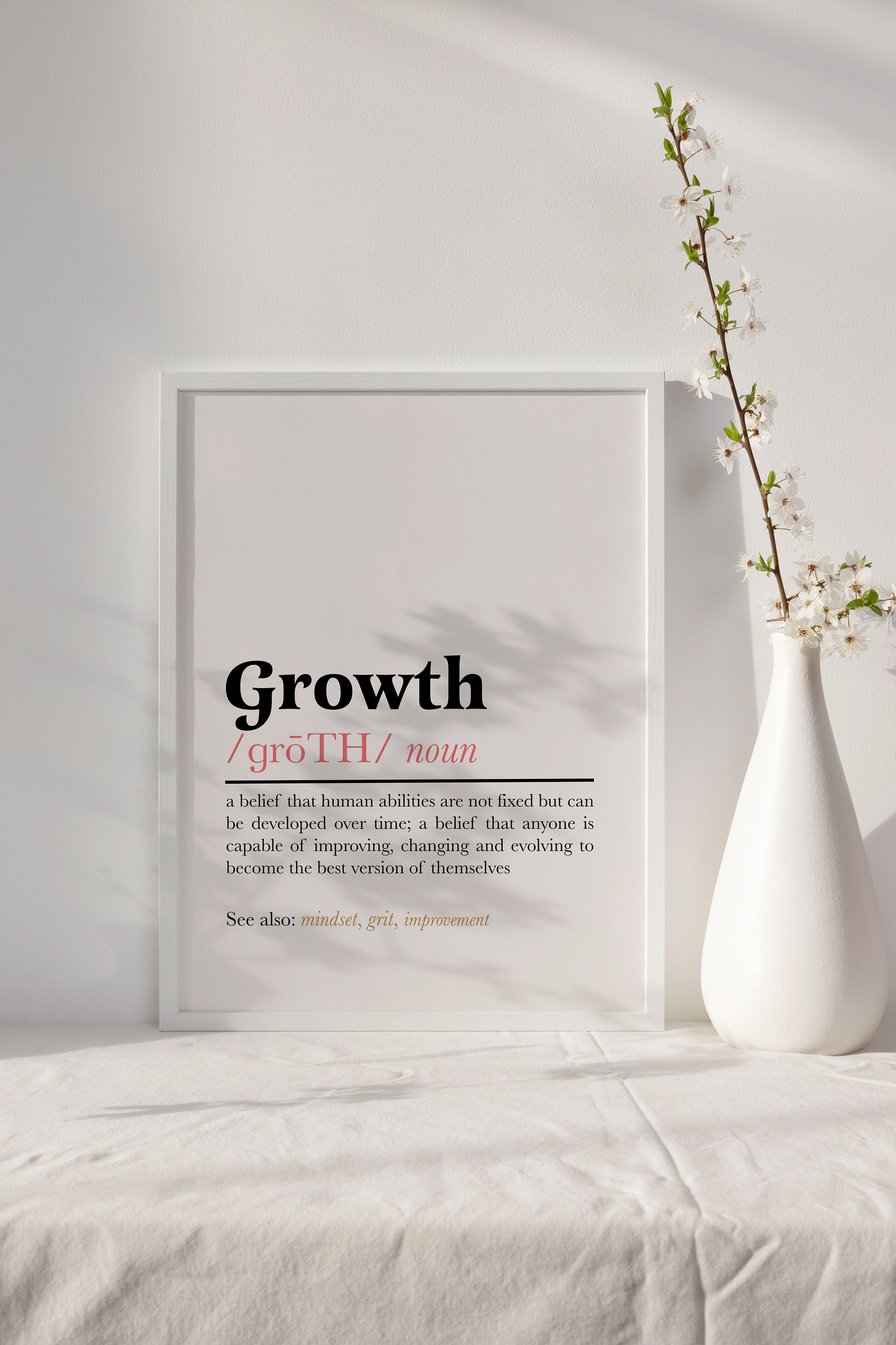 Growth Definition Print Growth Print Growth Quote Law of - Etsy