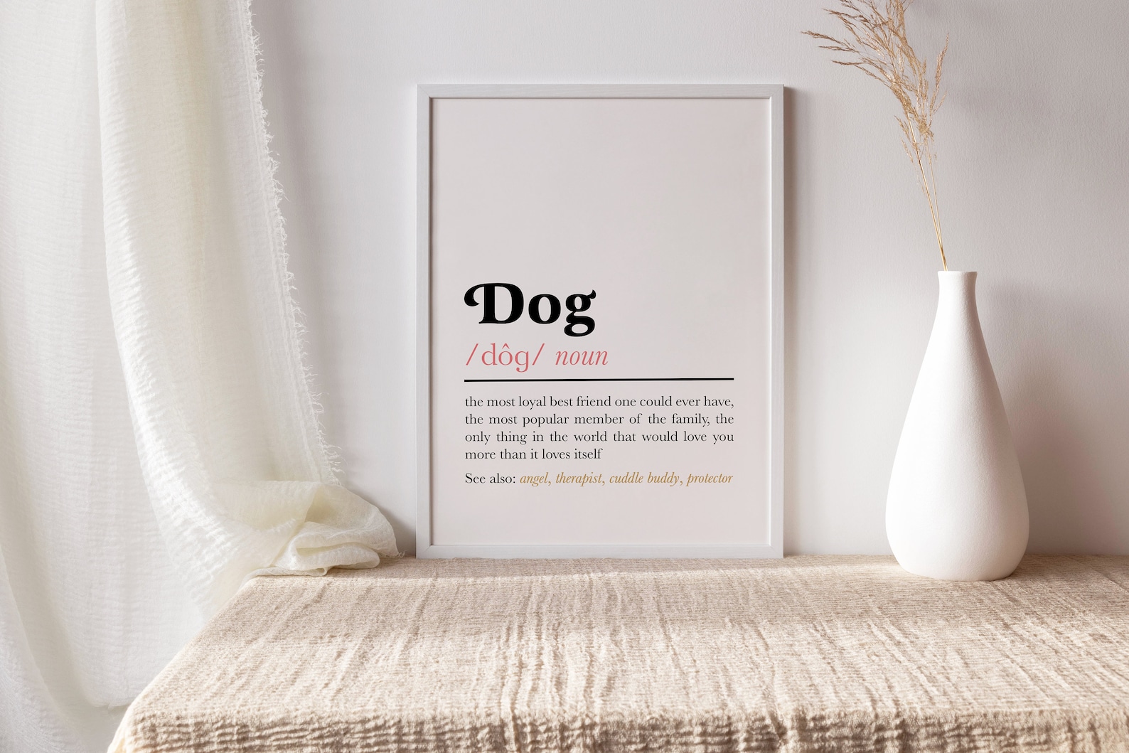 Dog Definition Print Definition of Dog Wall Art Dog Quote - Etsy
