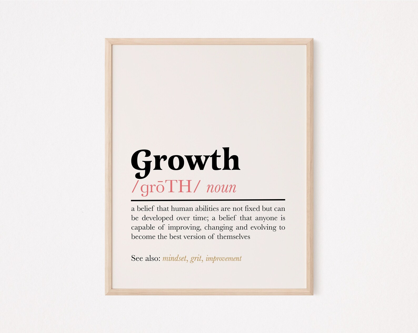 Growth Definition Print Growth Print Growth Quote Law of - Etsy