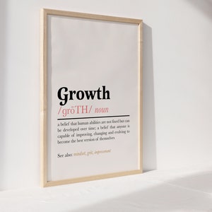 Growth Definition Print | Growth Print | Growth Quote | Law of ...
