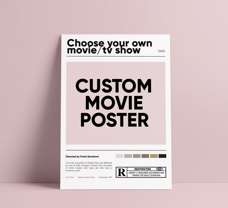Request Your Own Movie / Tv Show Poster Custom Movie Poster - Etsy