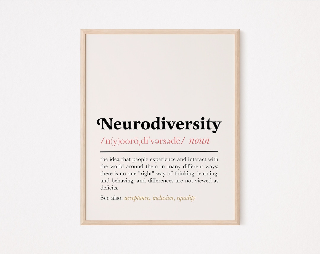 Neurodiversity Print | Neurodiversity Poster | Neurodiversity ...