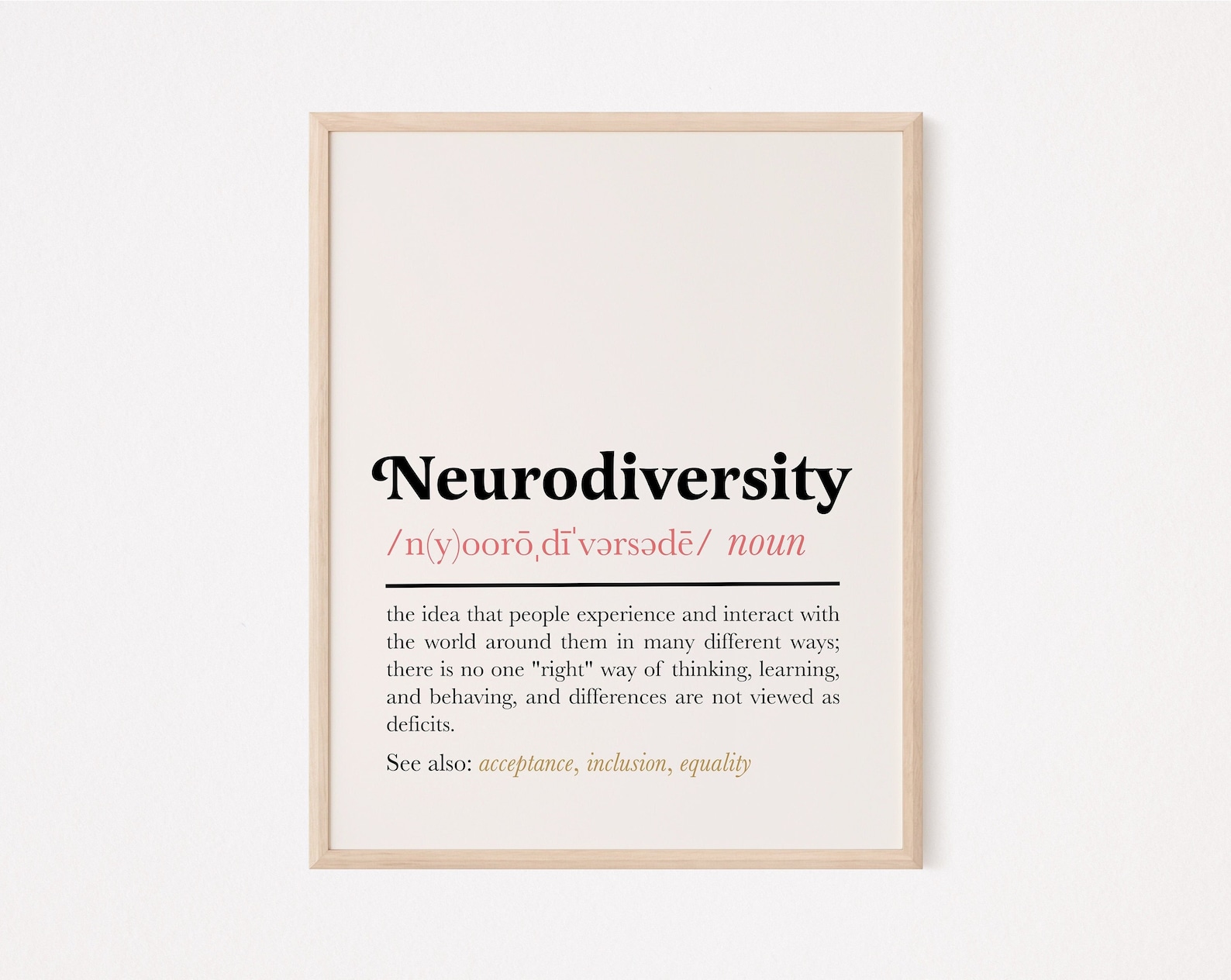 Neurodiversity Print Neurodiversity Poster Neurodiversity Definition ...