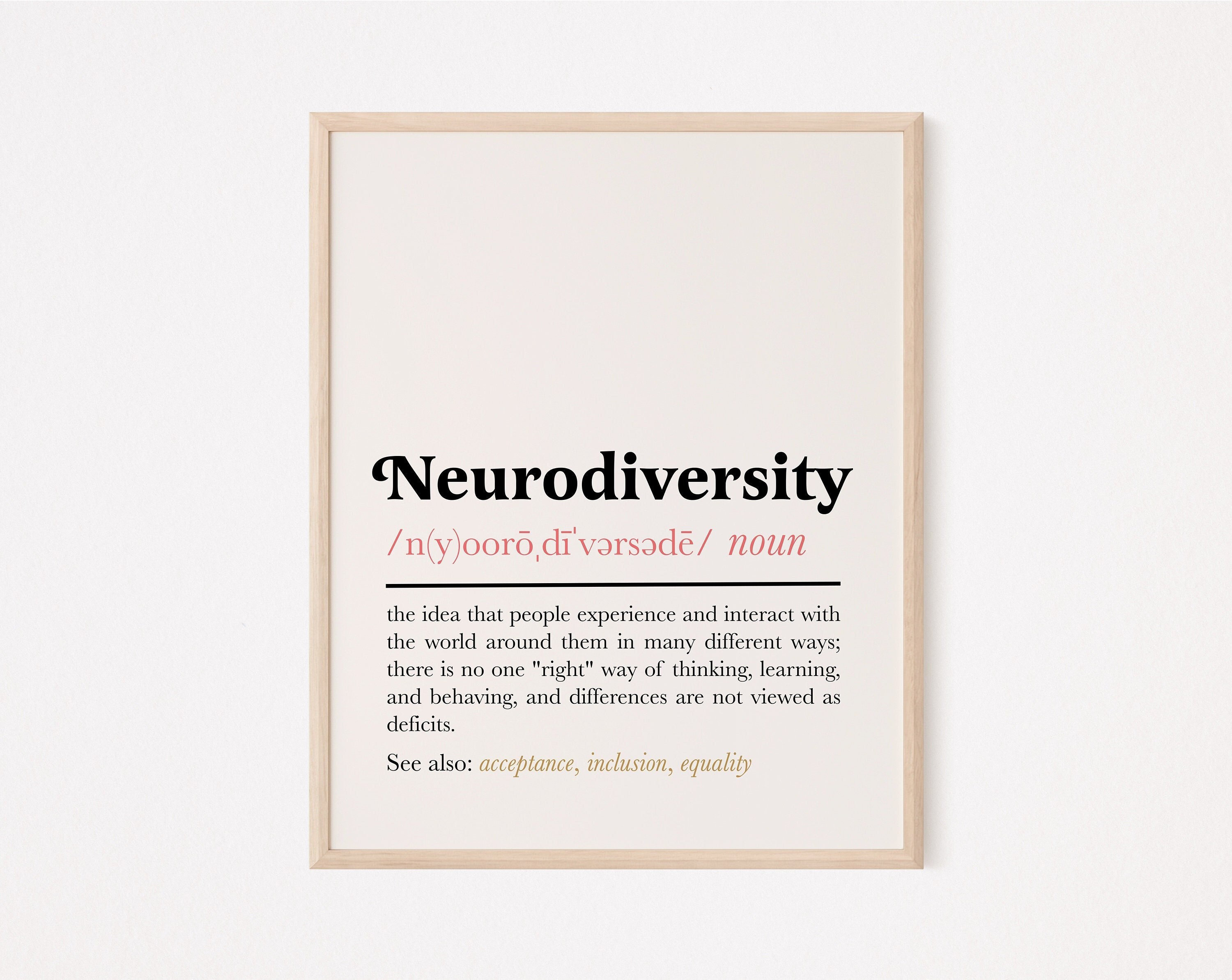 Neurodiversity Print Neurodiversity Poster Neurodiversity - Etsy