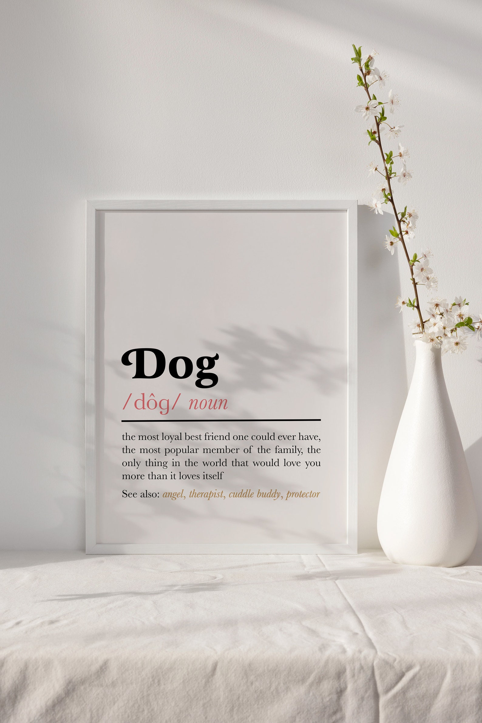 Dog Definition Print Definition of Dog Wall Art Dog Quote - Etsy