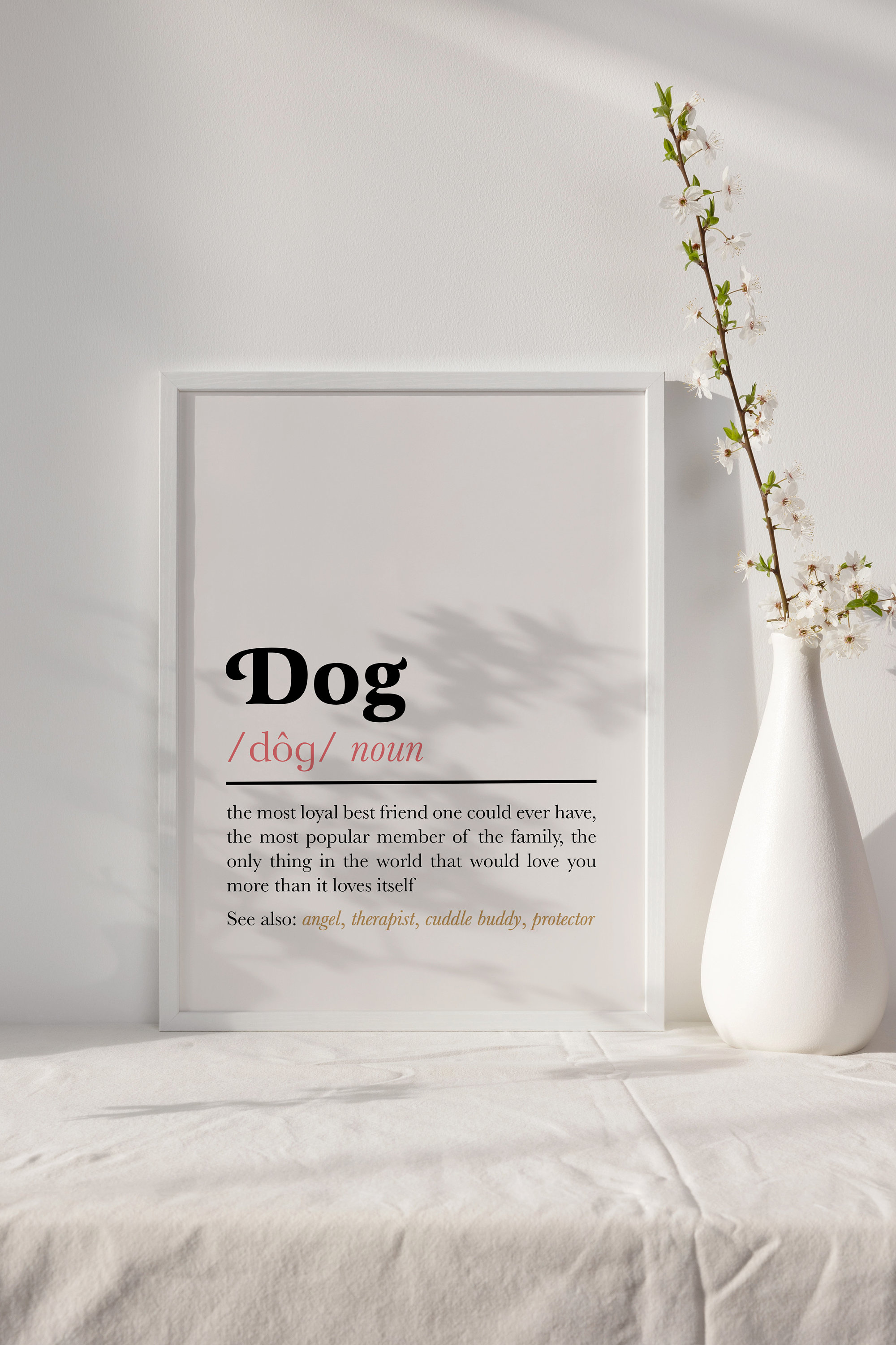 Dog Definition Print Definition of Dog Wall Art Dog Quote - Etsy