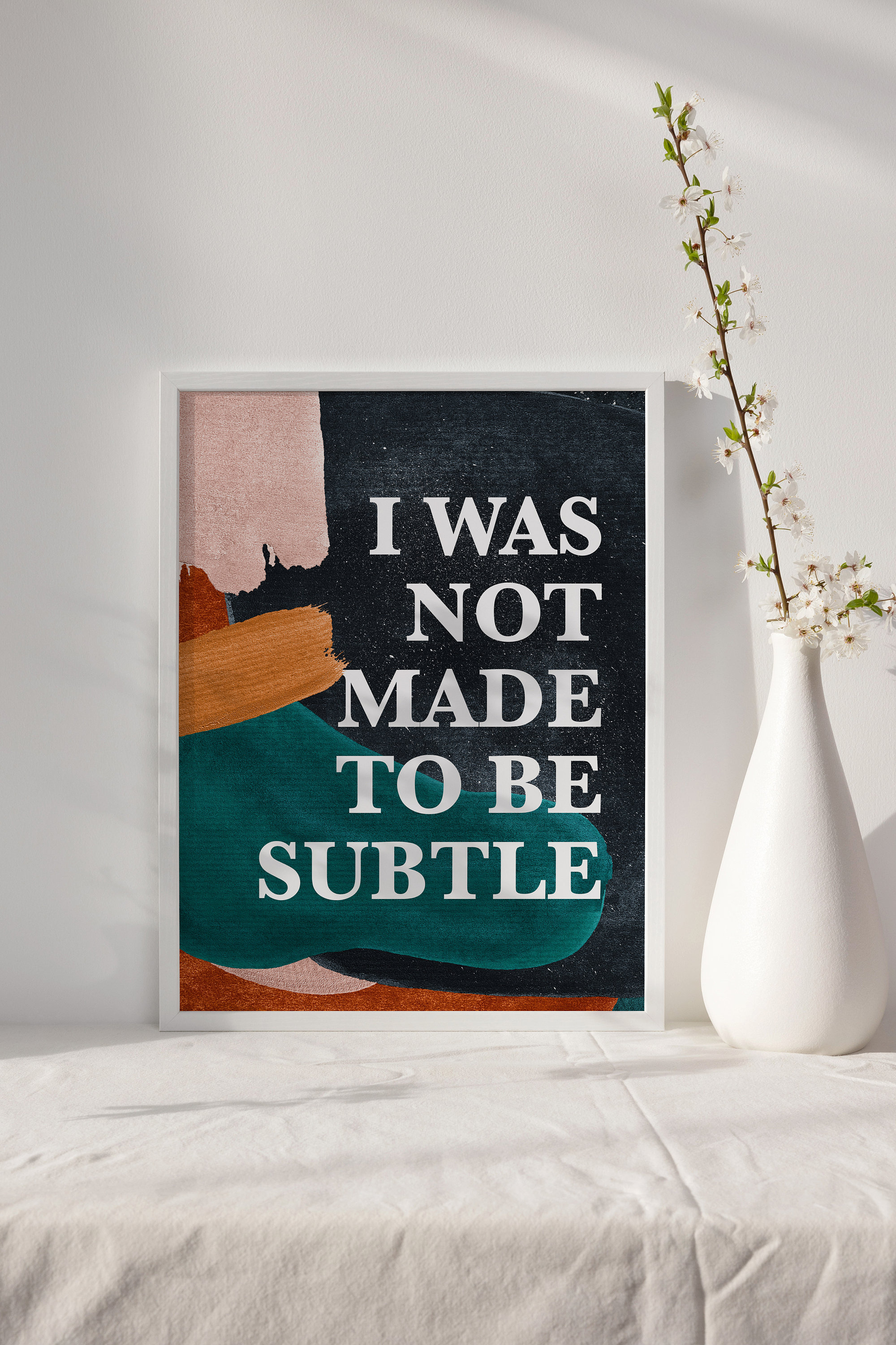 I Was Not Made to Be Subtle Print Feminist Print Feminist - Etsy