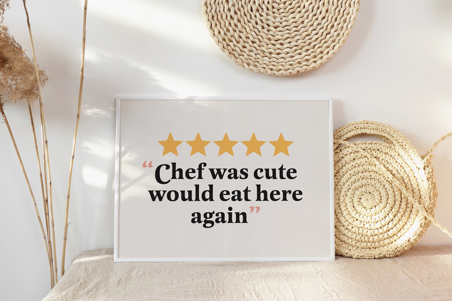 Chef Was Cute Would Eat Here Again Print | Would Eat Here Again Poster ...