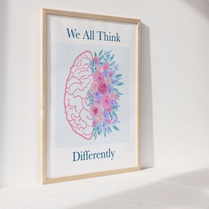 We All Think Differently Print Neurodiversity Print Neurodiversity ...
