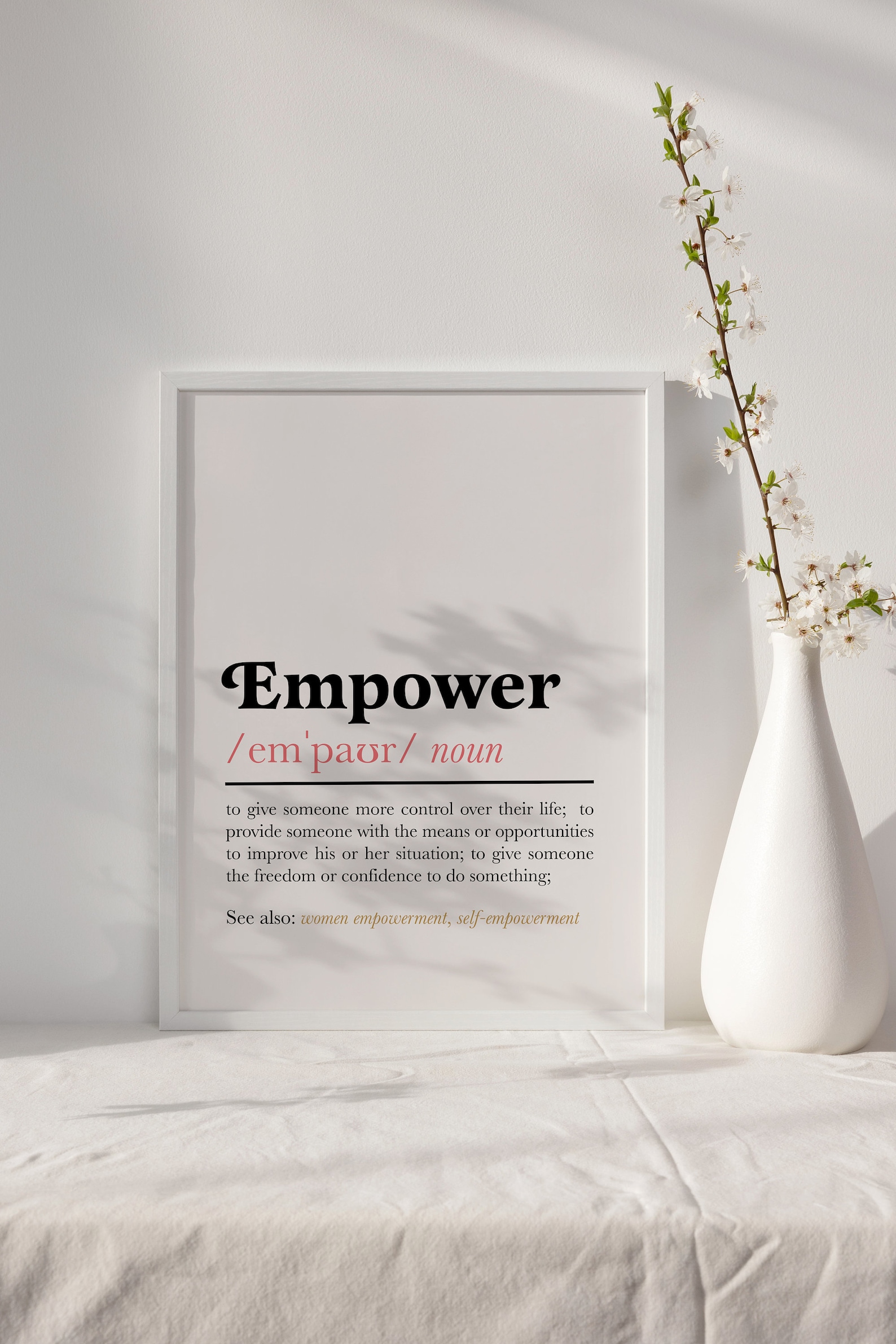 Empower Definition Print Empower Print Empower Quote Print Empower Wall ...