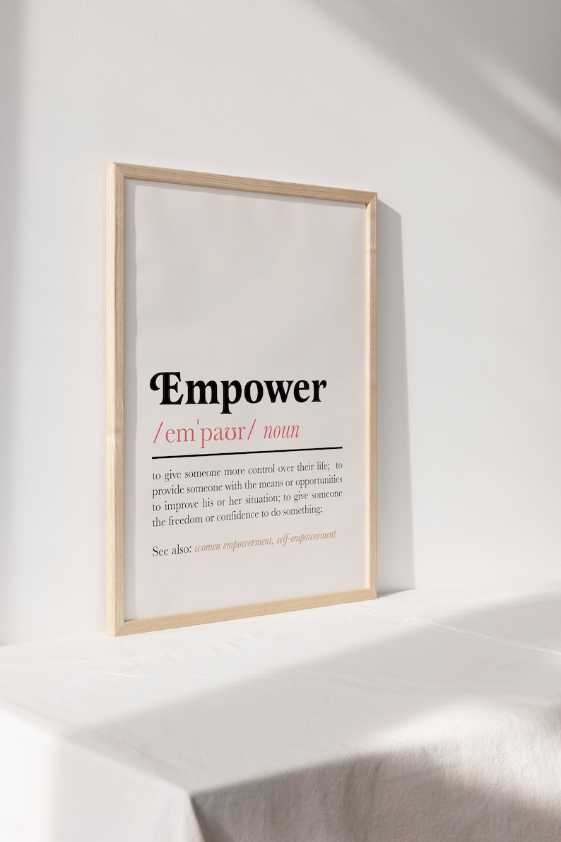 Empower Definition Print Empower Print Empower Quote Print - Etsy Empower Definition Print Empower Print Empower Quote Print - Etsy