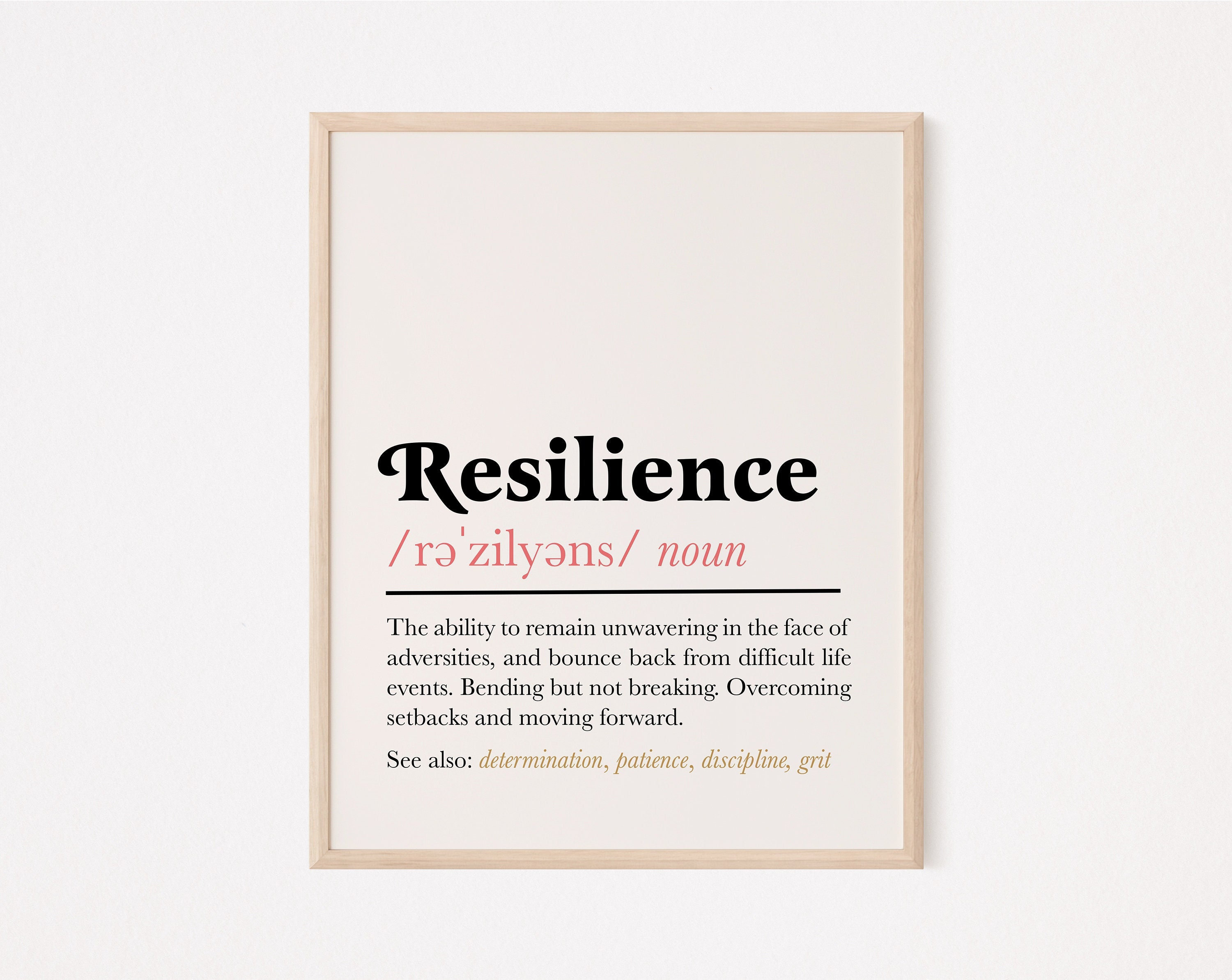 Resilience Definition Print Resilience Printable - Etsy Resilience Definition Print Resilience Printable - Etsy