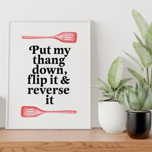 Flip It and Reverse It Funny Kitchen Sign Kitchen Hiphop Lyrics Kitchen ...