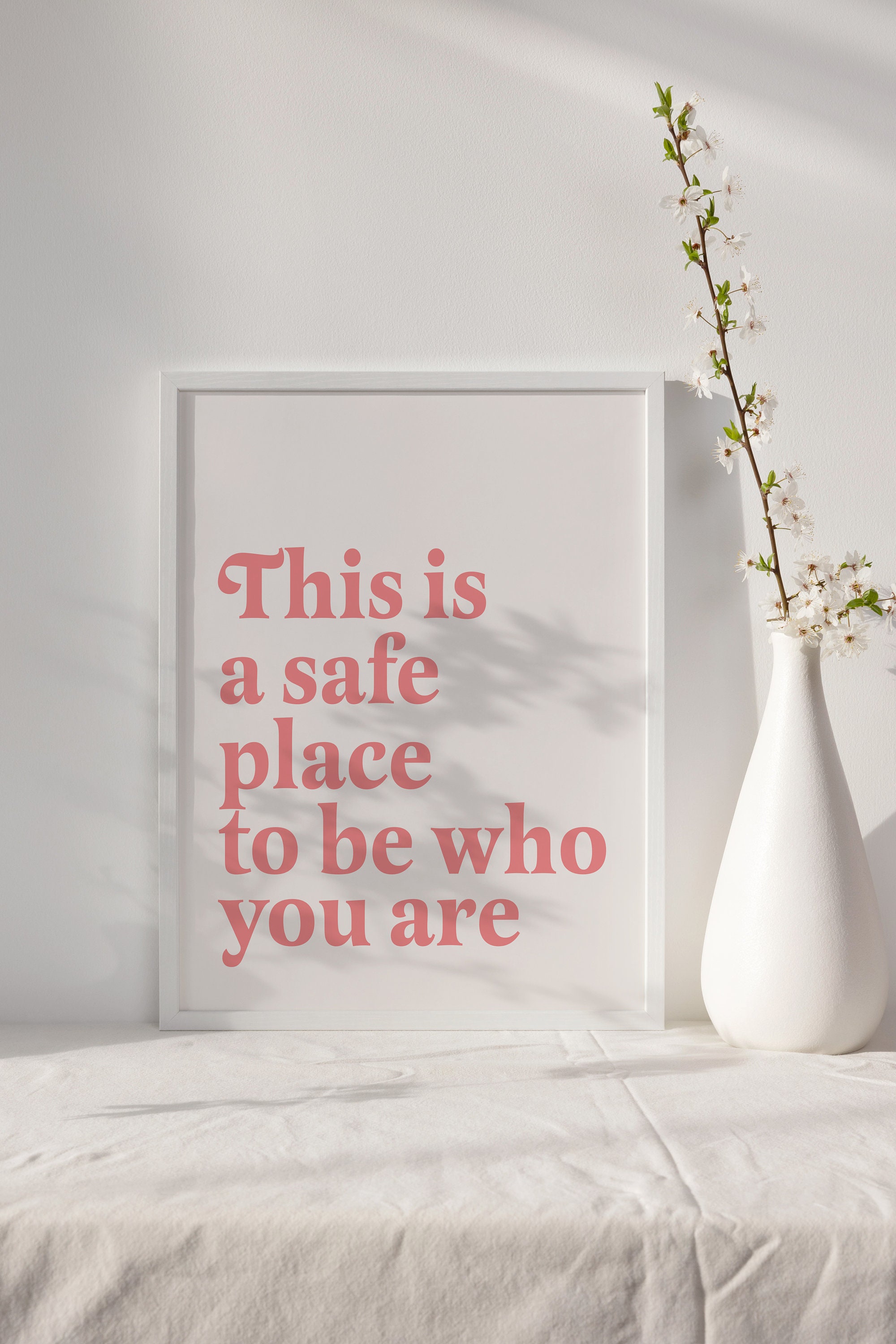 This is a Safe Space to Be Who You Are Print Therapist - Etsy