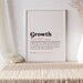 Growth Definition Print | Growth Print | Growth Quote | Law of ...