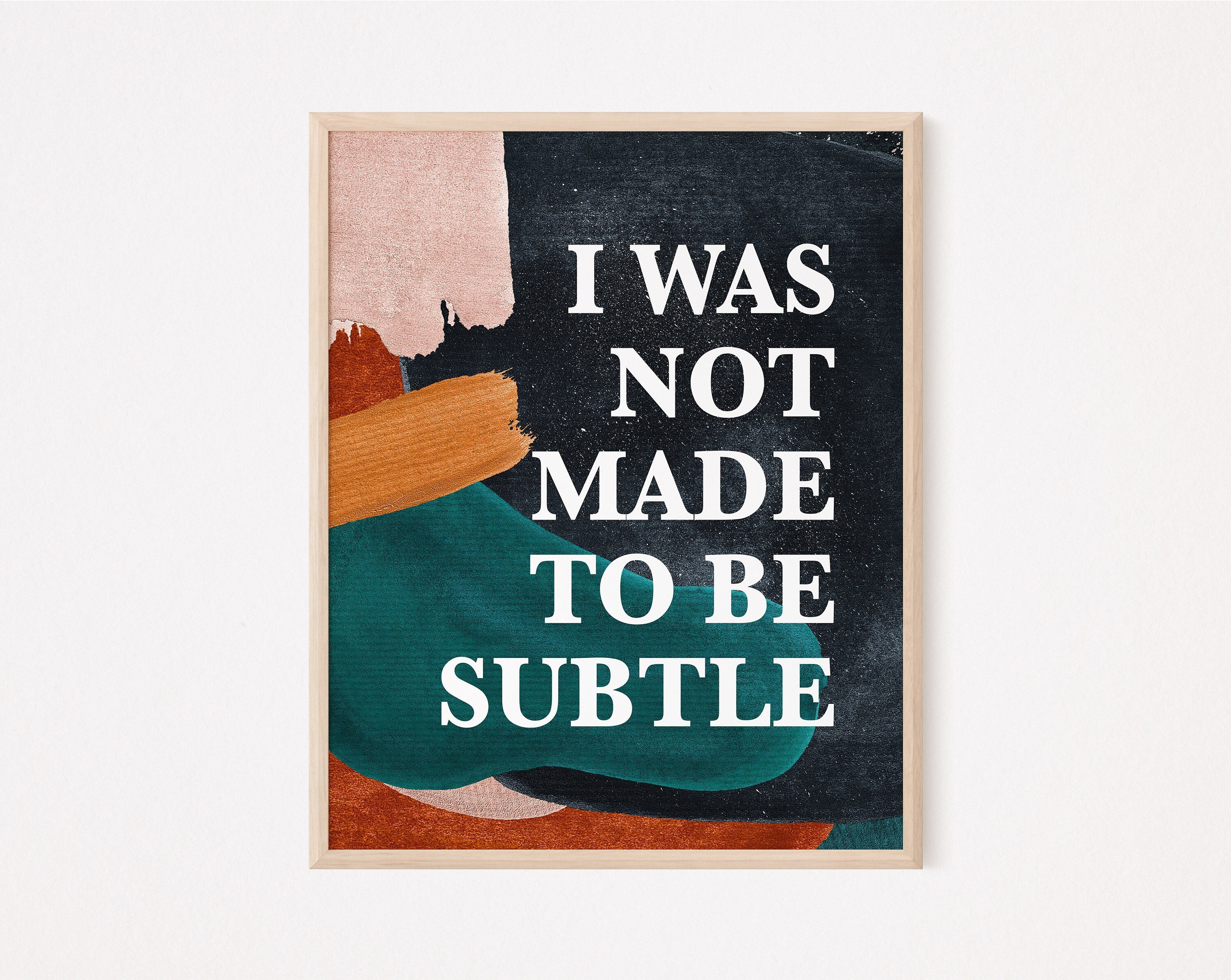 I Was Not Made To Be Subtle | Detroit Chinatown