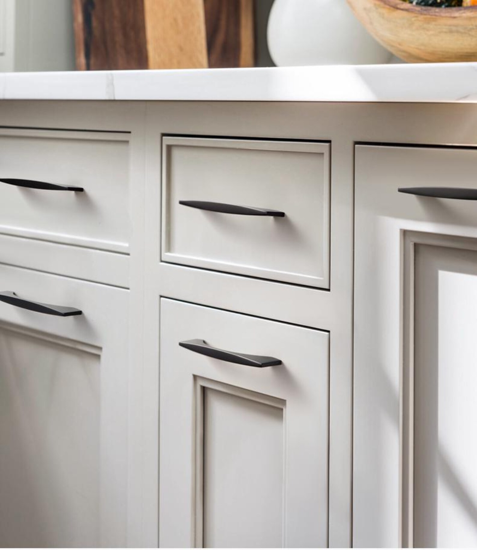 Matte Black Cupboard Handle Modern Drawer Knobs Pulls Cabinet ...