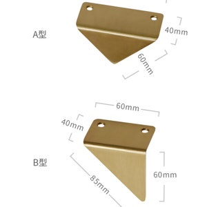 Triangle Brass Knobs Cupboard Drawer Pulls Wardrobe Knob Cabinet Knobs ...