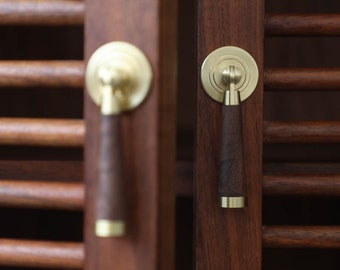 Walnut Drawer Pulls - Etsy