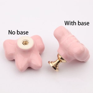 Ceramic Bow Brass Knobs Drawer Pulls Wardrobe Knob Custom Engraved ...