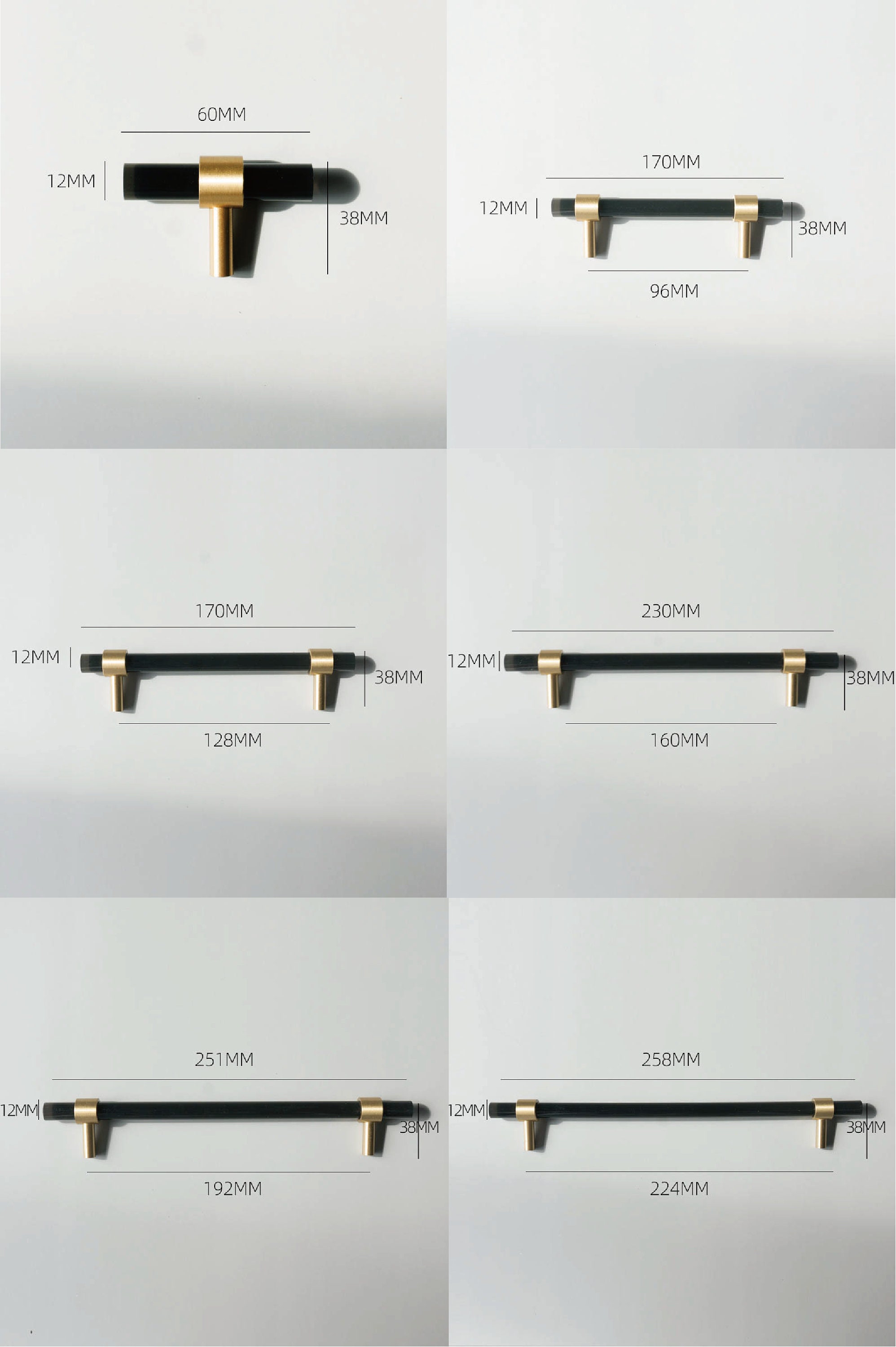 Black Acrylic handles Modern smooth pulls for Cabinet | Etsy