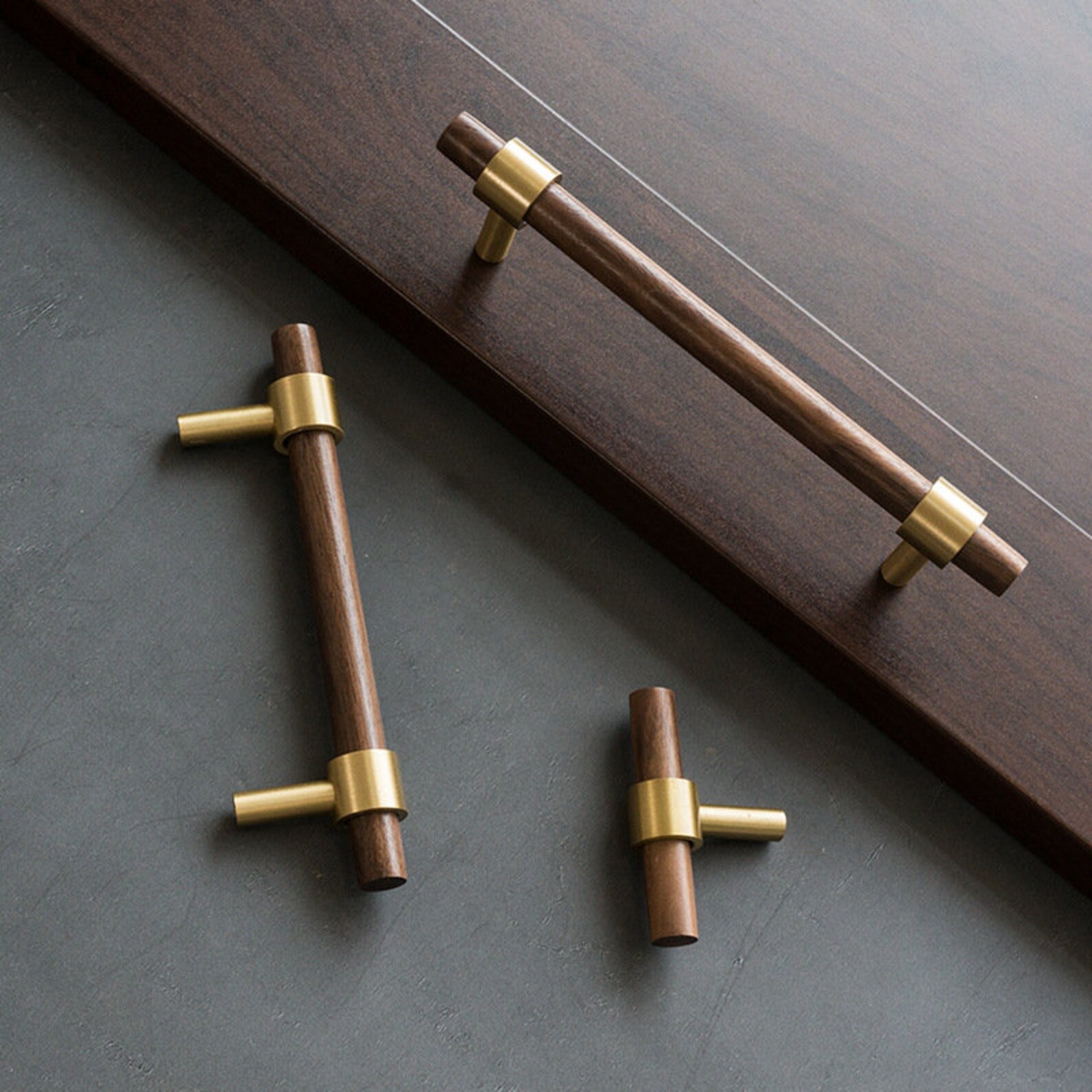 Nature Walnut Handles Pulls for Cabinet Beech Bar Pulls Knobs - Etsy