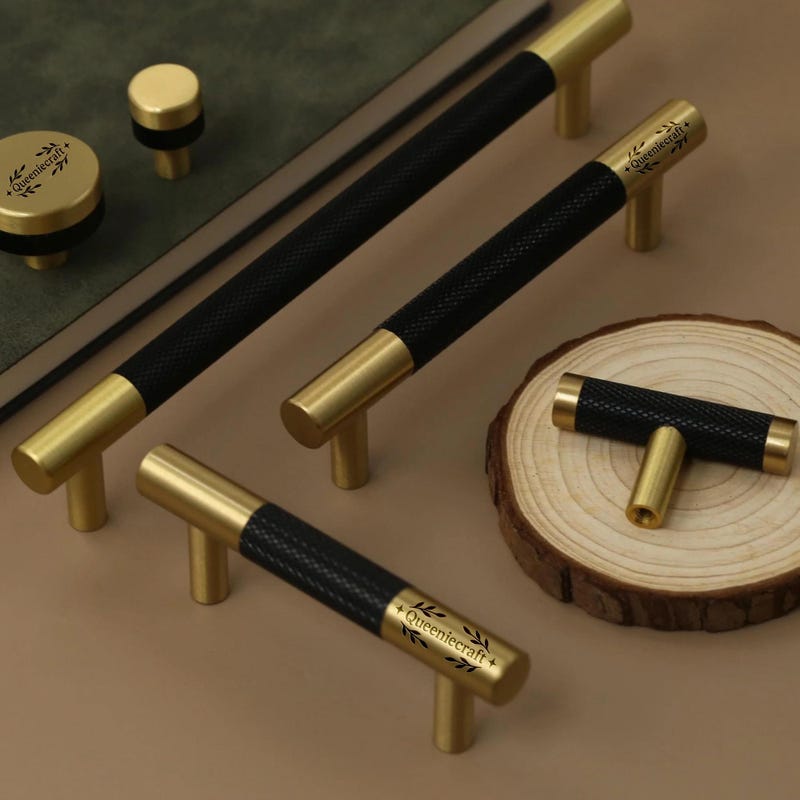 Matte Black Drawer Handle - Etsy