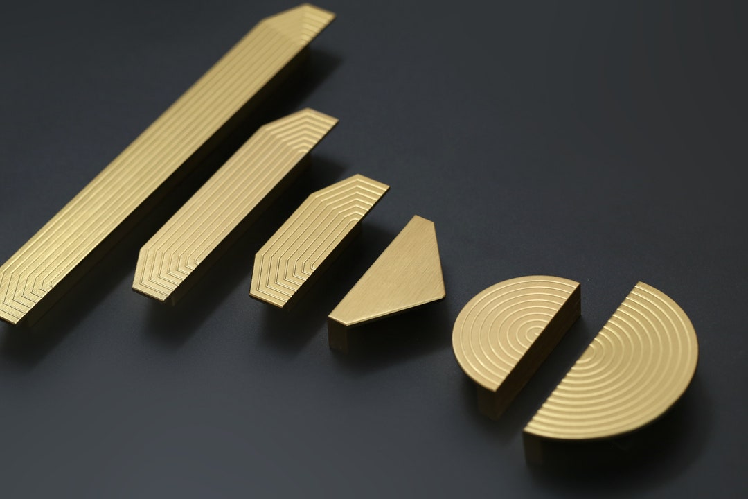 Triangle Drawer Pulls,half Moon Dresser Handles, Wardrobe Knob Cabinet ...