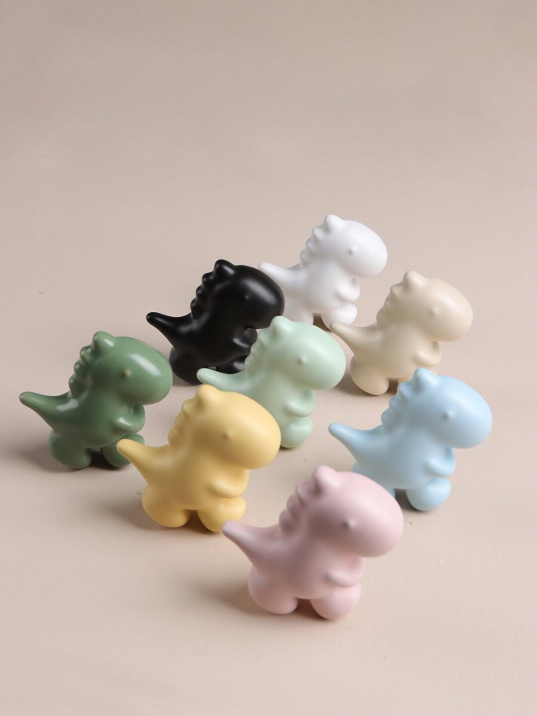 Dinosaur Ceramic Knobs Drawer Pulls Wardrobe Knob Nursery Room ...