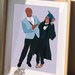 Graduation Portrait From Photo, Custom Grad Gift, Faceless Minimalist ...