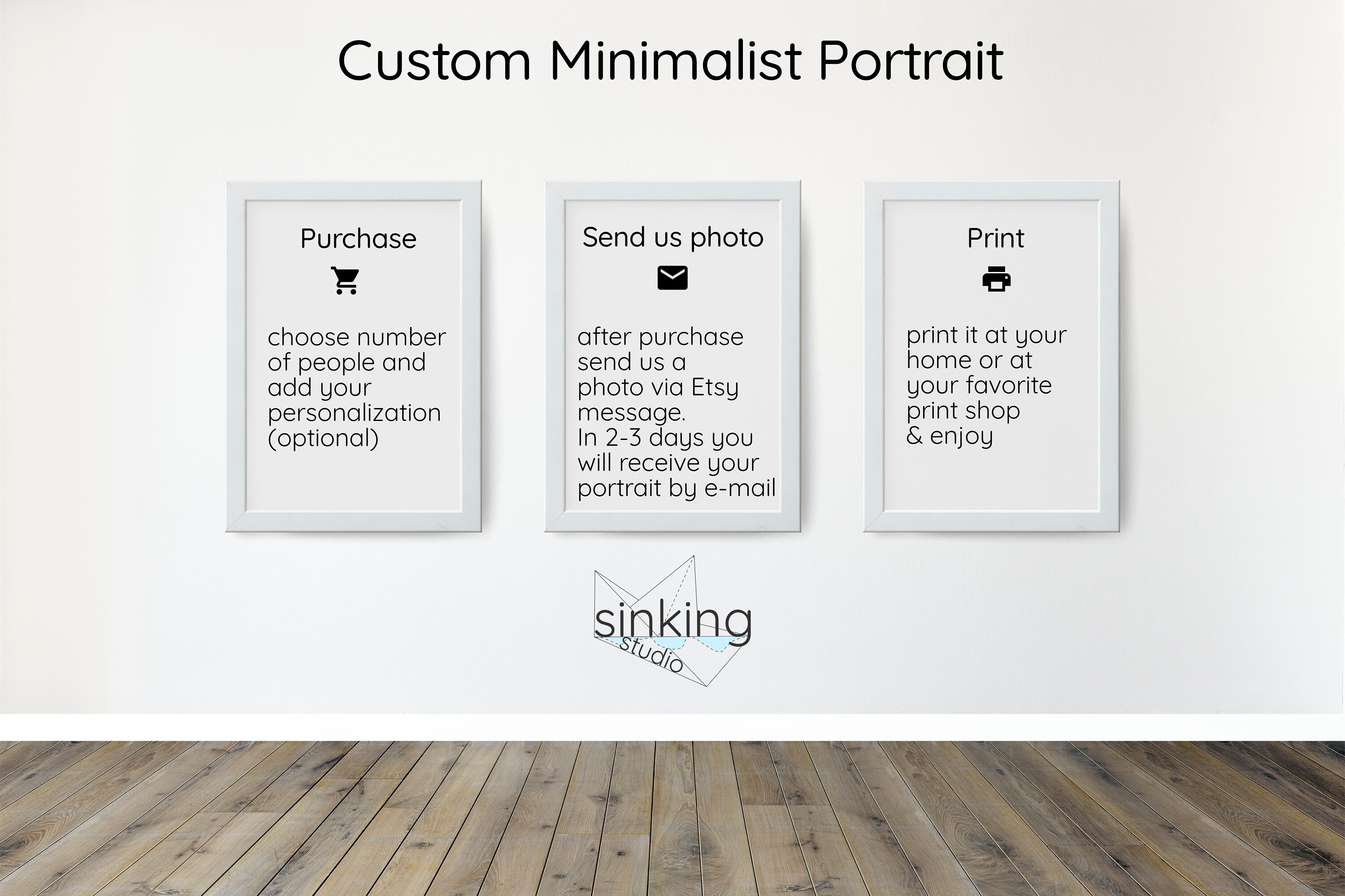 Graduation Portrait From Photo, Custom Grad Gift, Faceless Minimalist ...