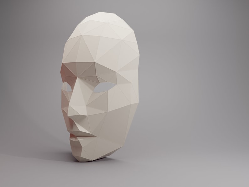 3d Papercraft Mask Venetian Face Pattern. Venice Mask Origami - Etsy